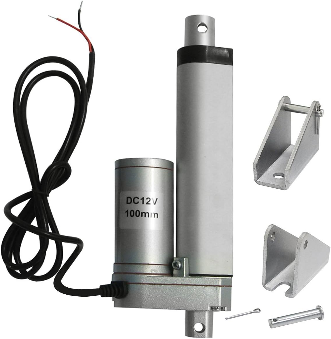 ECO-WORTHY Linear Actuator Motor DC 12V Heavy Duty 330lb 100MM Stroke ...