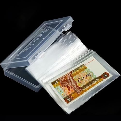 100Pcs Dollar Bill Holder with Storage Case,Bill Collection Storage ...