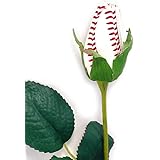 Amazon.com: Baseball Rose Boutonniere with Gift Box - Handmade with ...