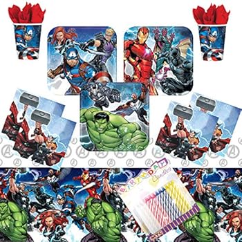 Amazon.com: Marvel Avengers Captain America Party Favors Packs Bundle ...