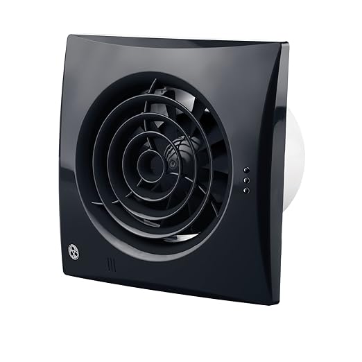 Blauberg UK Calm Black 100 Blauberg Low Noise Energy Efficient Bathroom ...