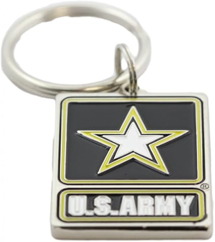EEC, Inc. US Army Logo Keychain Patriotic Key Ring Military Gifts for ...