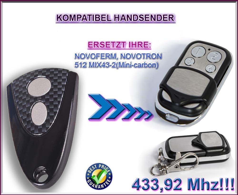 NOVOFERM / NOVOTRON 512 MIX43-2 (mini carbon) kompatibel handsender ...