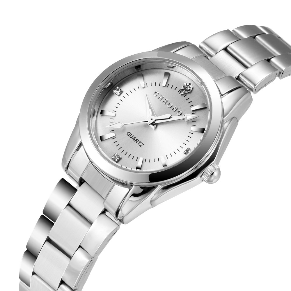 Mua CHRONOS Women Girls Waterproof Stainless Steel Quartz Watch Round ...