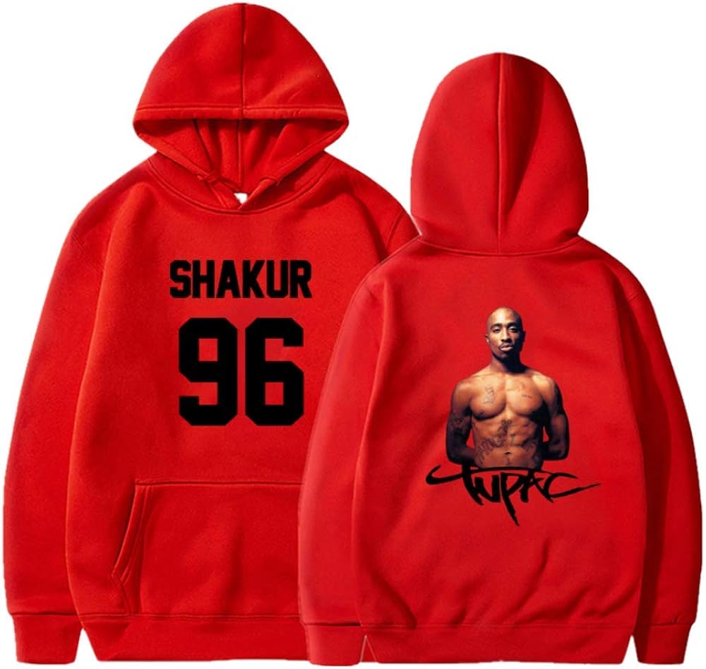 Sudadera con Capucha para Hombre Tupac 2PAC Harajuku Hip Hop Rapper ...