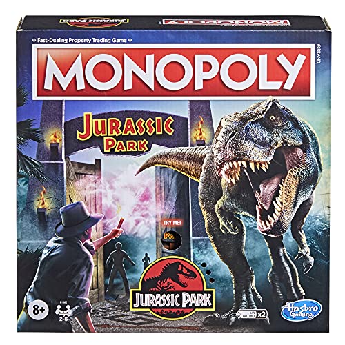 Monopoly: Jurassic Park Edition Board Game for Kids Ages 8 and Up ...
