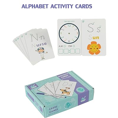 Alphabet Practice Flash Cards for Kids - Wipe and Write Activity ...