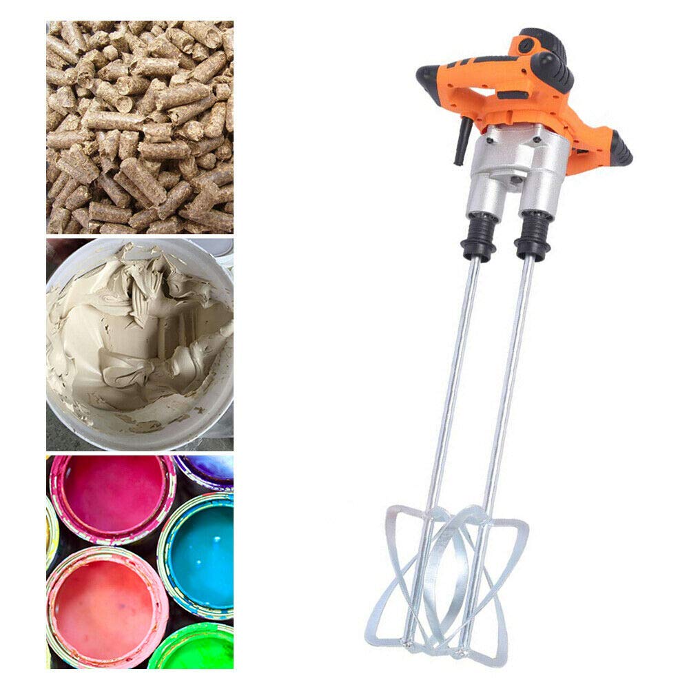 Electric Mortar Mixer, Double Paddle Concrete Plaster Mortar Paint ...