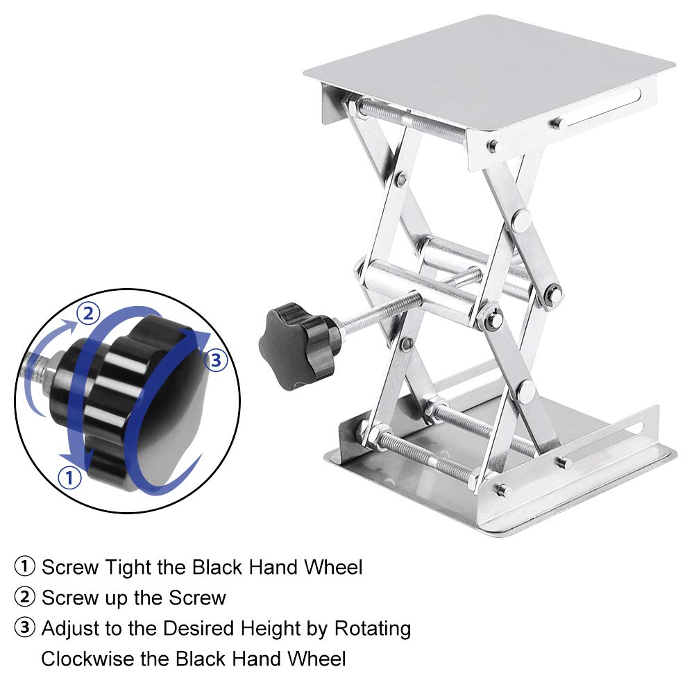 Labasics 4 X 4 Inch Lab Scissors Jack, 100 X 100 Mm Stainless Steel ...