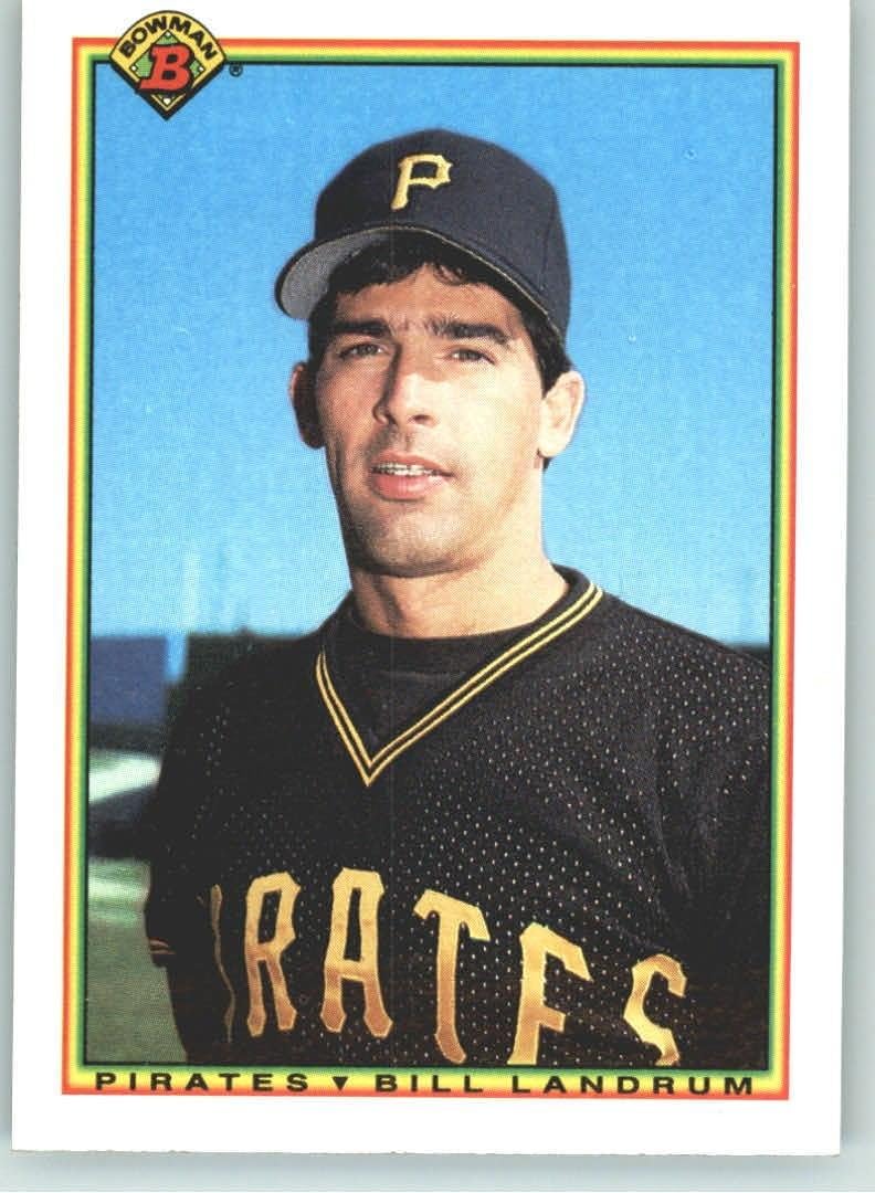 1990 Bowman #166 Bill Landrum - Pittsburgh Pirates (Baseball Cards) at ...