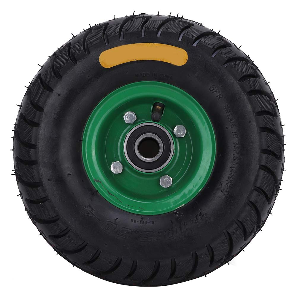 Inflatable Wheelbarrow Wheel, 10.5in 4.10/3.50-4 Built-in 6204-2RS Tool ...