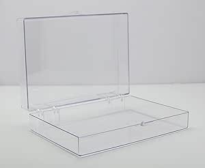 Amazon.com: Clear Hinged Plastic Box 7" L x 5" W x 1 3/4" H - 4 Pieces ...