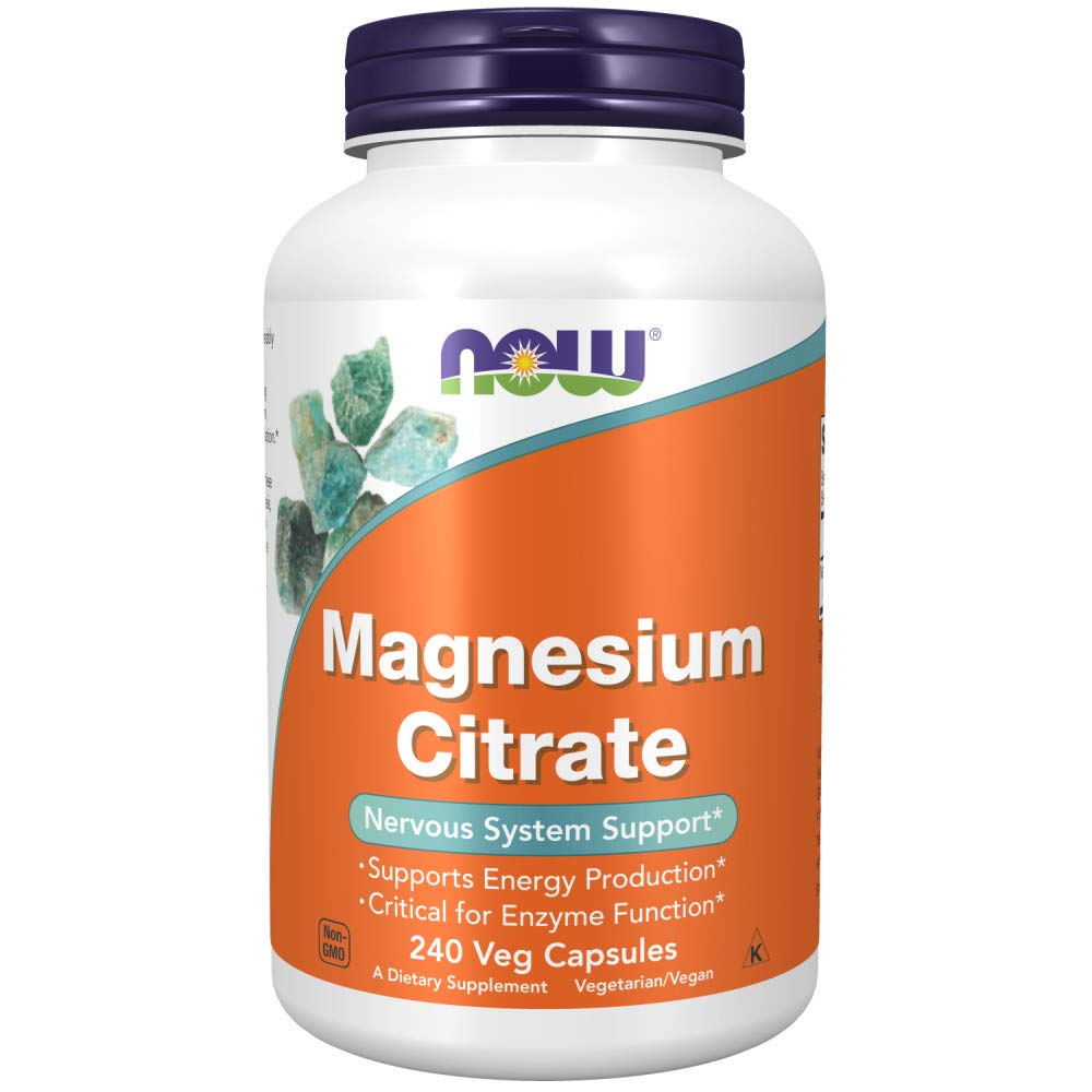 Mua Now Supplements, Magnesium Citrate, Enzyme Function*, Nervous ...