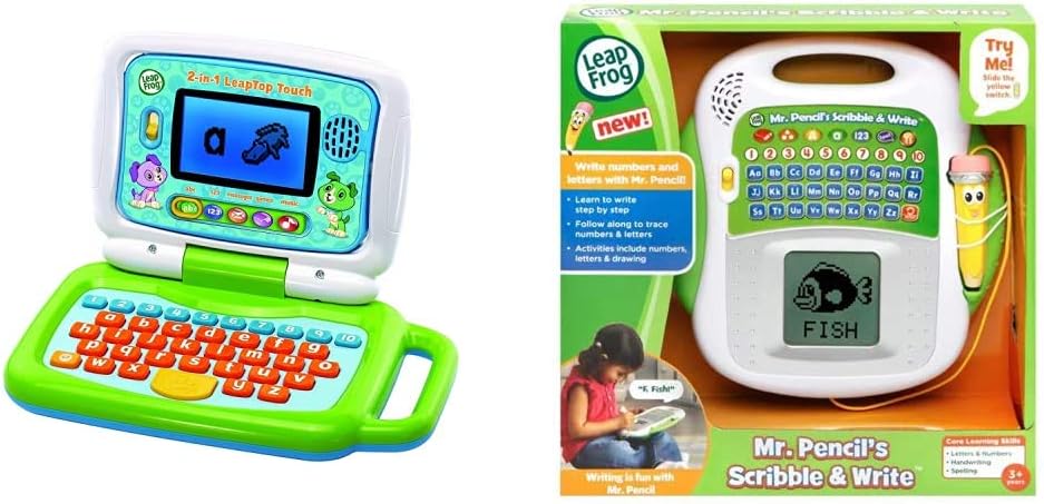 LeapFrog “2 in 1 Leap Top Touch Toy, Green & 600803 Mr Pencil’s ...