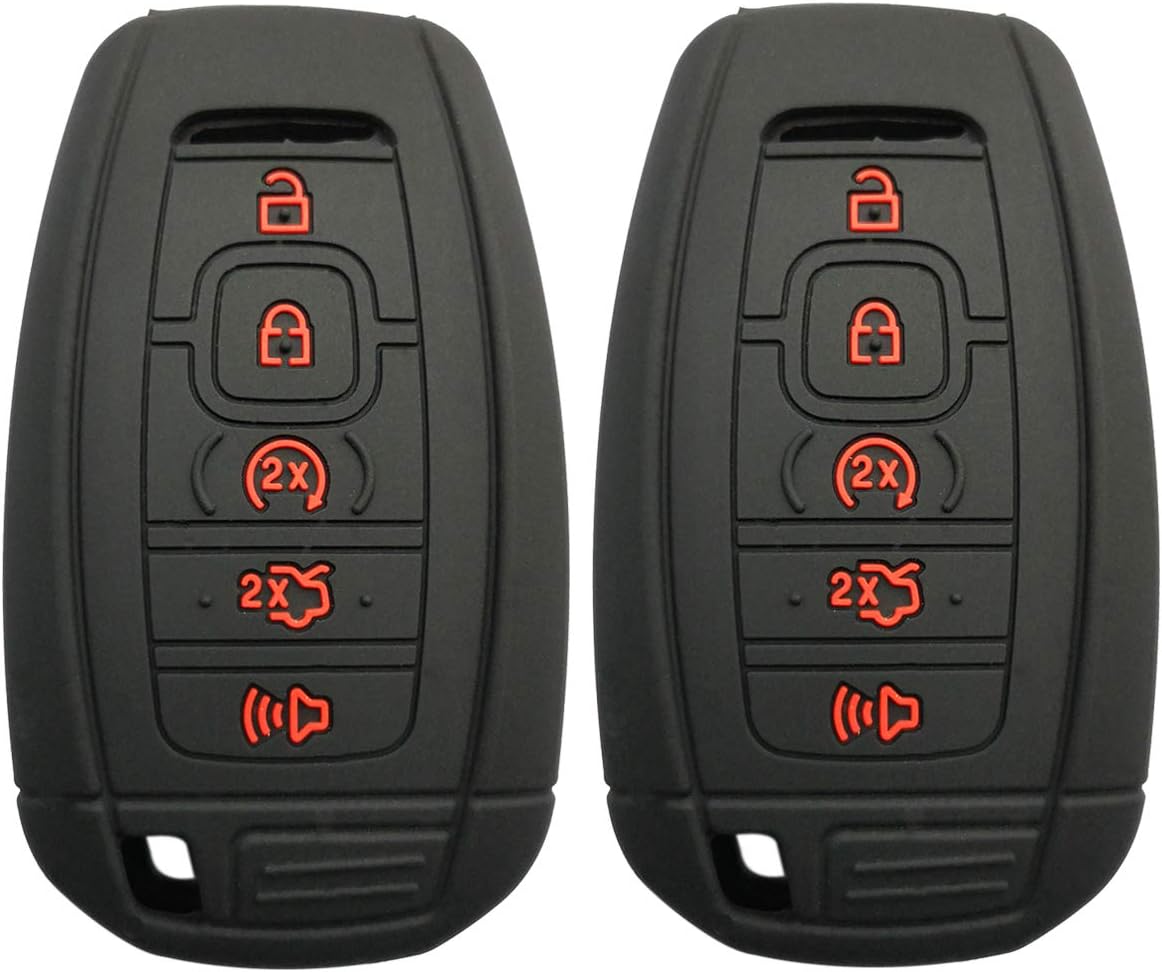 Amazon.com: Coolbestda 2Pcs Rubber Key Fob Cover Remote Keyless Entry ...