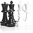 Amazon.com: MegaChess Large Premium Chess Pieces Complete Set with 12 ...