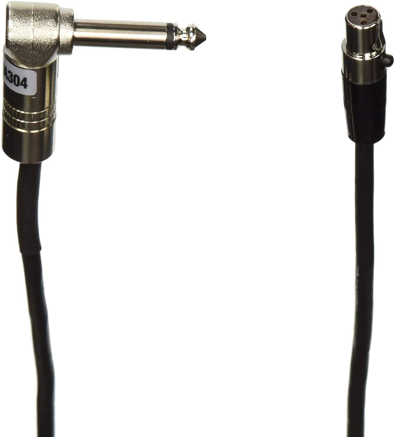 Shure WA304 2′ Instrument Cable, 4-Pin Mini Connector (TA4F) with Right ...