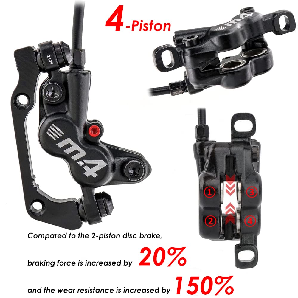 Mua JFOYH 4-Piston MTB Hydraulic Brake Set with 160mm Floating Disc ...