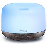ASAKUKI 700ml Premium, Essential Oil Diffuser, 5 in 1 Ultrasonic ...