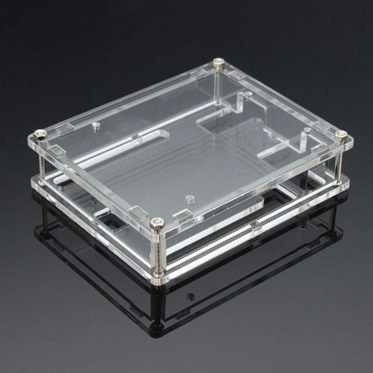 Youmile Uno R3 Case Enclosure New Transparent Gloss Acrylic Computer Box Compatible with Arduino ...