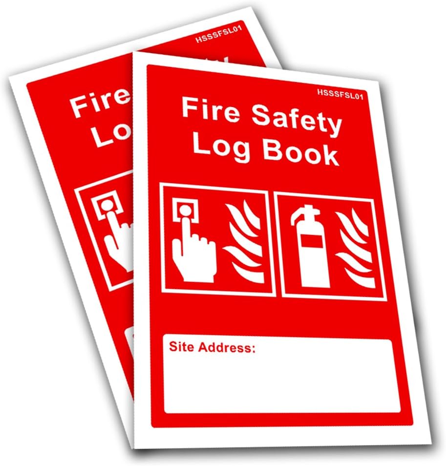 2 X Fire Safety Log Book Business Landlord Checks Tests 2-x-fire-safety-log-book-business-landlord-checks-tests