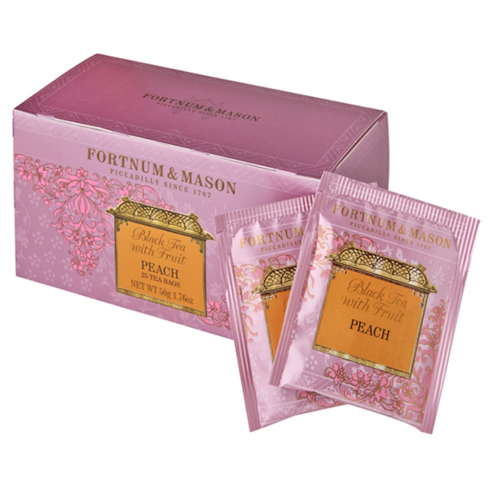 Fortnum & Mason and Mason British Tea, Black Tea with Fruit, Peach ...