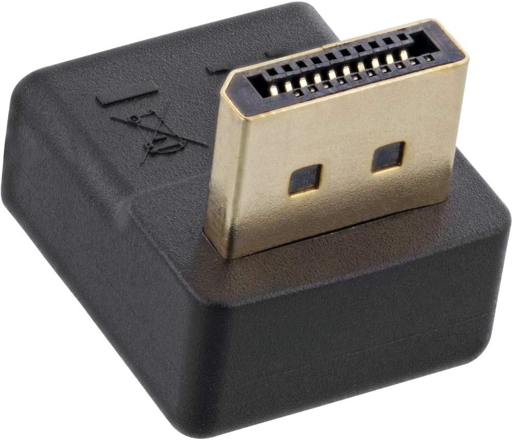 InLine® DisplayPort Adapter, DisplayPort Male/Female Down Angled 17199U ...