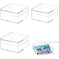 Amazon.com: Acrylic Box with Lid Clear Boxes with Lids 4 Packs 4x4x2 ...