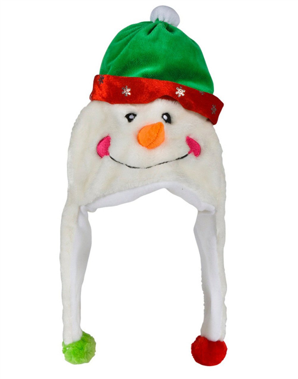 Amazon.com: Plush Frosty Snowman Christmas Novelty Hats (Plush Snowman ...
