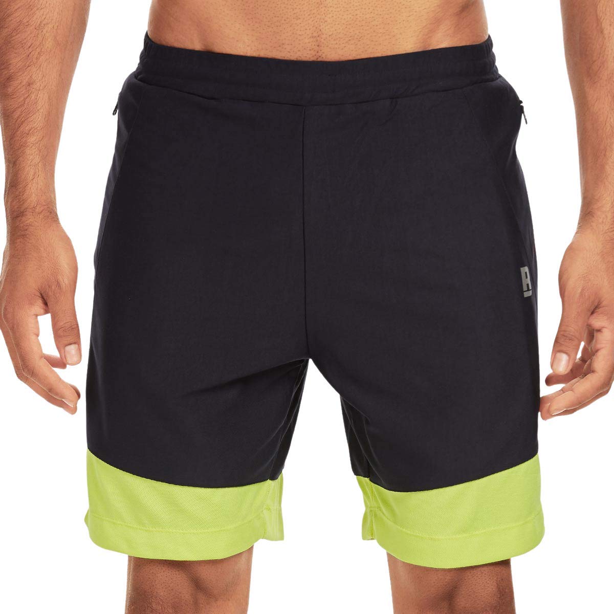 Buy Baller Athletik Colourblock Shorts - Blue and Lime at Amazon.in