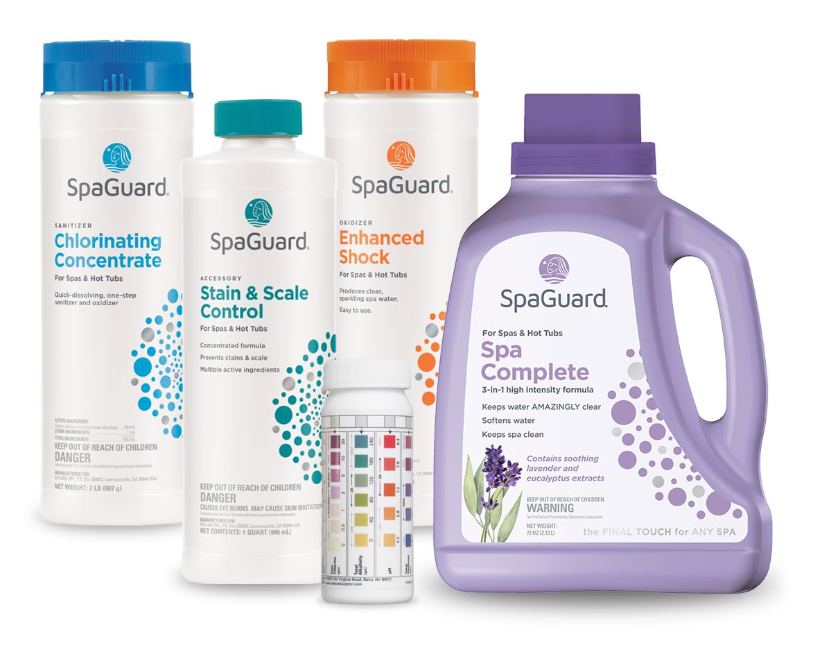 Mua Deluxe Hot Tub Chemical Kit - Contains (SpaGuard Spa Complete ...