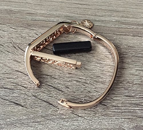 Rose Gold Metal Bangle For Fitbit Flex 2 Fitness Activity Tracker ...