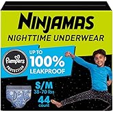 Amazon.com: Pampers Ninjamas Nighttime Bedwetting Underwear Boys - Size ...