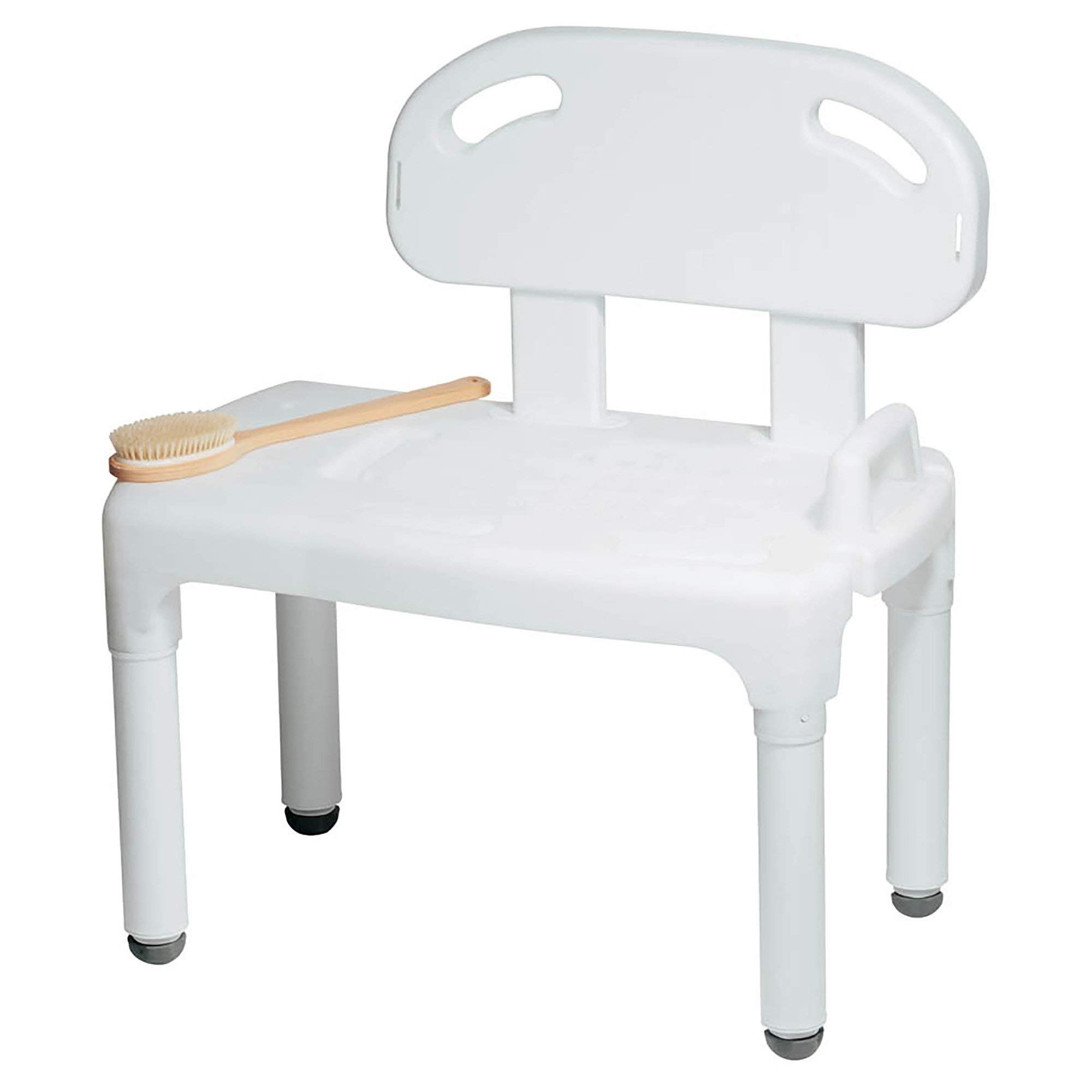 Carex Universal Tub Transfer Bench, Bath Seat with Backrest, Shower ...