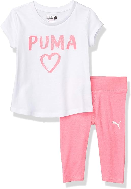Amazon.com: PUMA Girls' Tee and Legging Set: Clothing