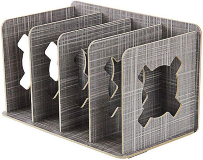 Sturdy Wooden Magazine File Rack Holder Desk Organiser Desktop Book ...
