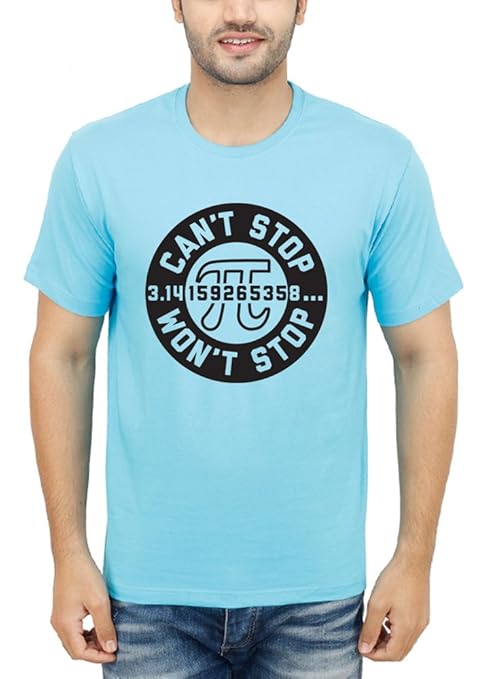 Buy Snorg Tees Pi Can't stop T-Shirt-XL at Amazon.in