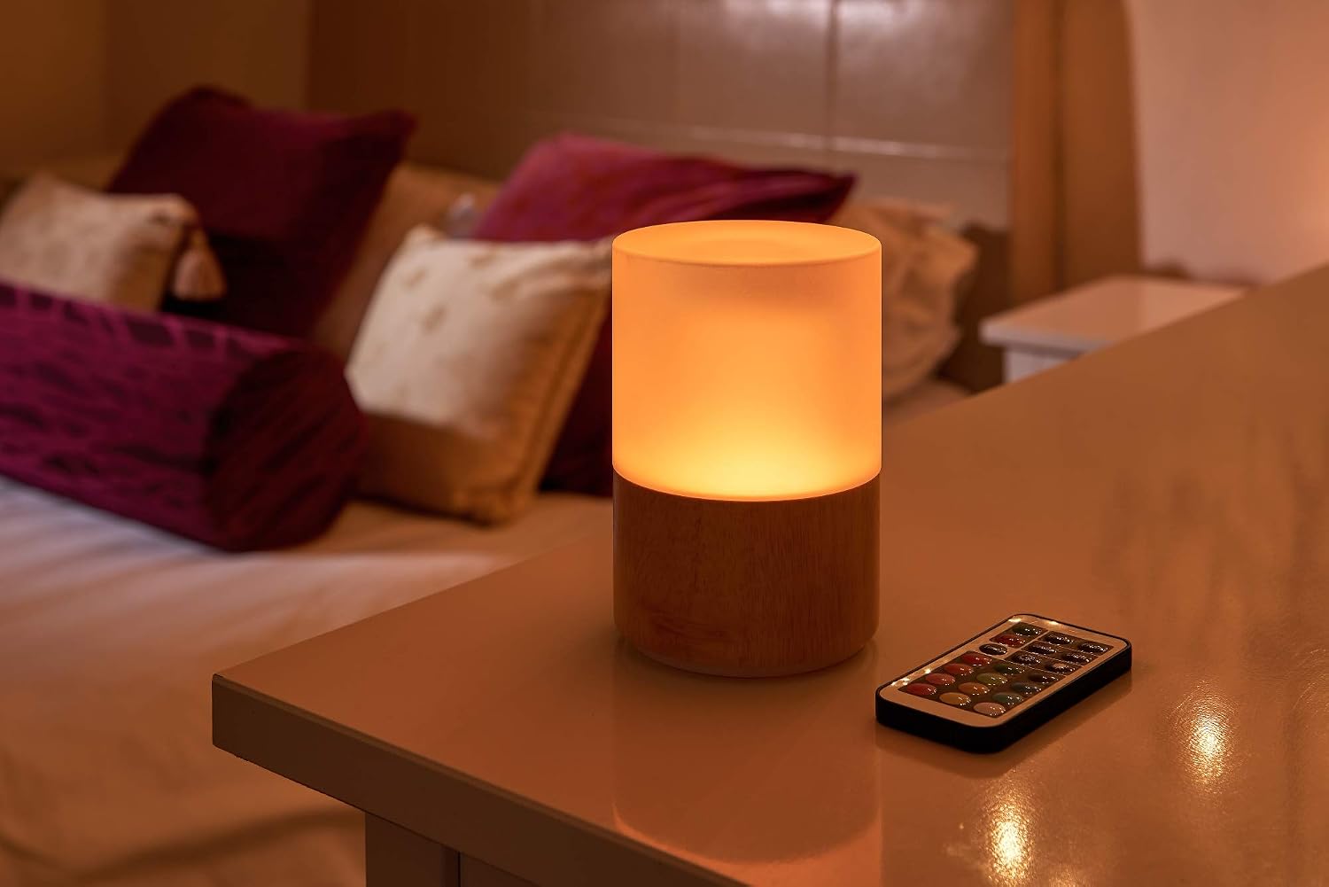 Auraglow Rechargeable Cordless Wireless Colour Changing & White Light ...