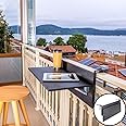 Amazon.com: Balcony Bar Table for Railings, Outdoor Folding Deck Rail ...