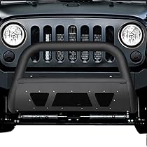Black Powder Coated Bull Bar TAC 3" Bull Bar For 2018-2025 Jeep ...
