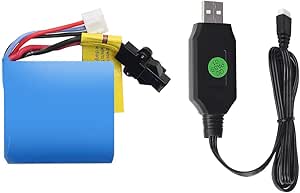 Amazon.com: DEERC Battery and Charger for H120 RC Boats Charging Kit ...