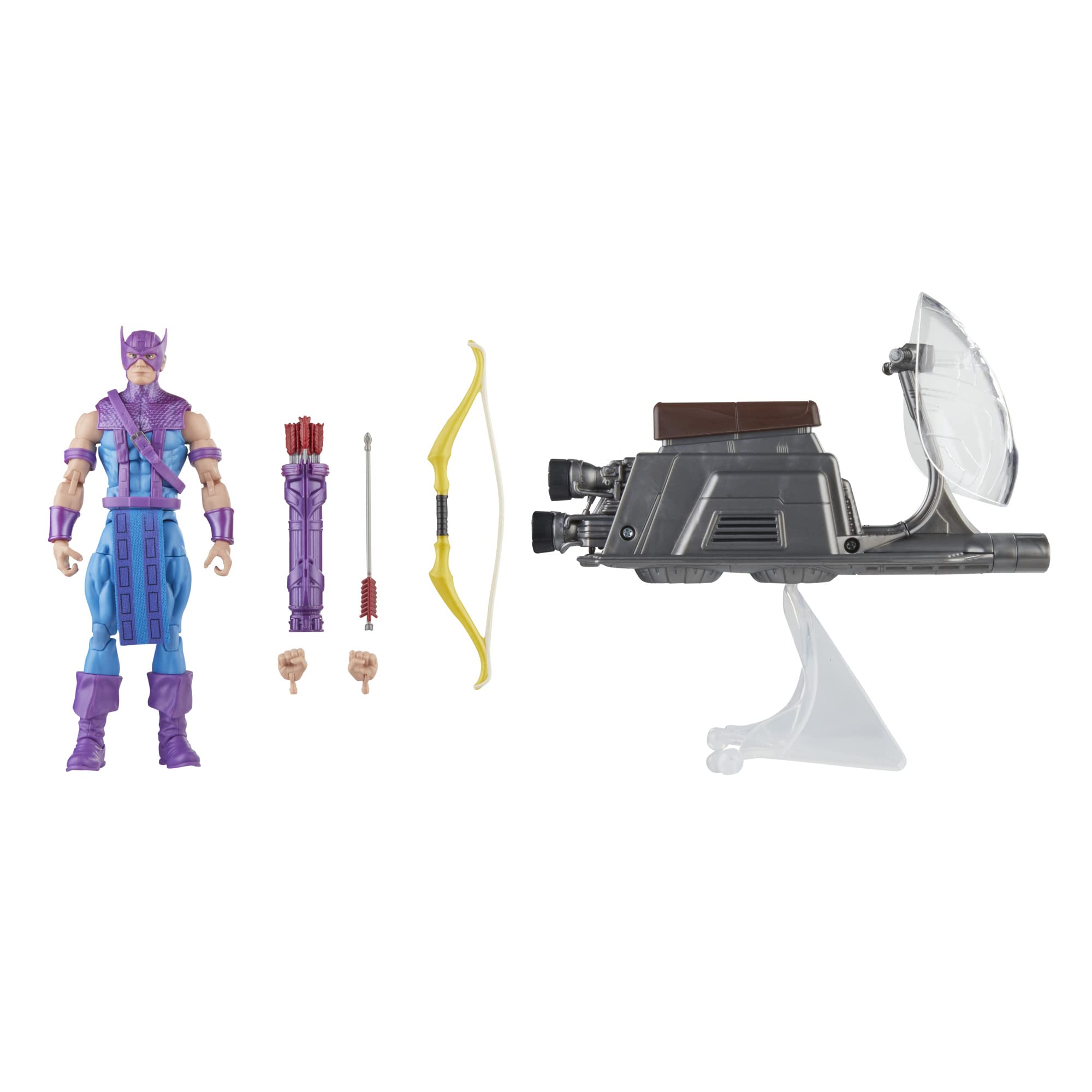 Marvel Legends Series Hawkeye with Sky-Cycle Avengers 60th Anniversary ...