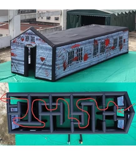 Christmas Inflatable Commercial Giant Inflatable Labyrinth Maze Square ...