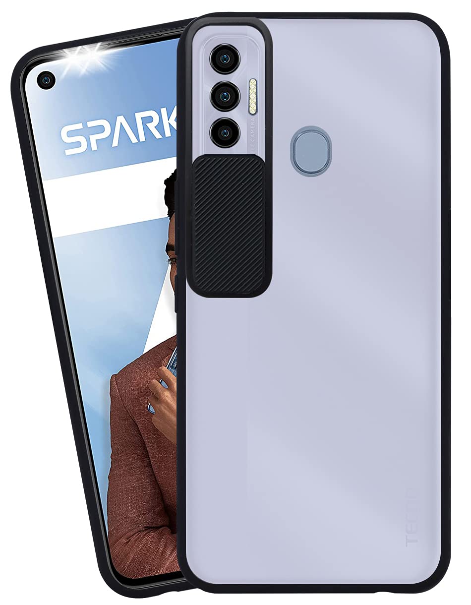 Jkobi Back Cover Case for Tecno Spark 7 Pro (Sliding Shutter Camera ...