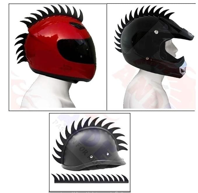 Andride Helmet Accessory Cuttable Rubber Mohawk/Spikes for All ...