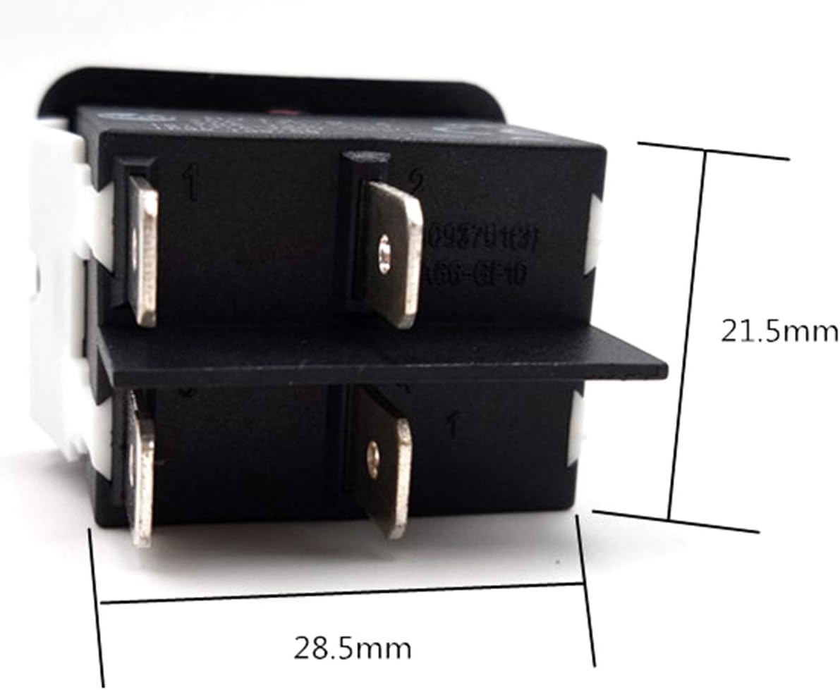 1pc 4 Pin IP55 T85 HY12-9-4 Power On Off Rocker Switch Push Button ...