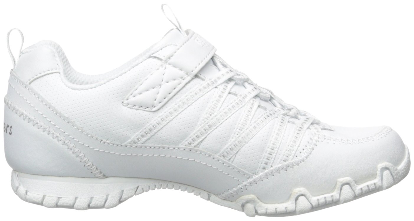 Skechers Kids Girls' Biker II Sneaker, White, 12.5 M US Little Kid on ...