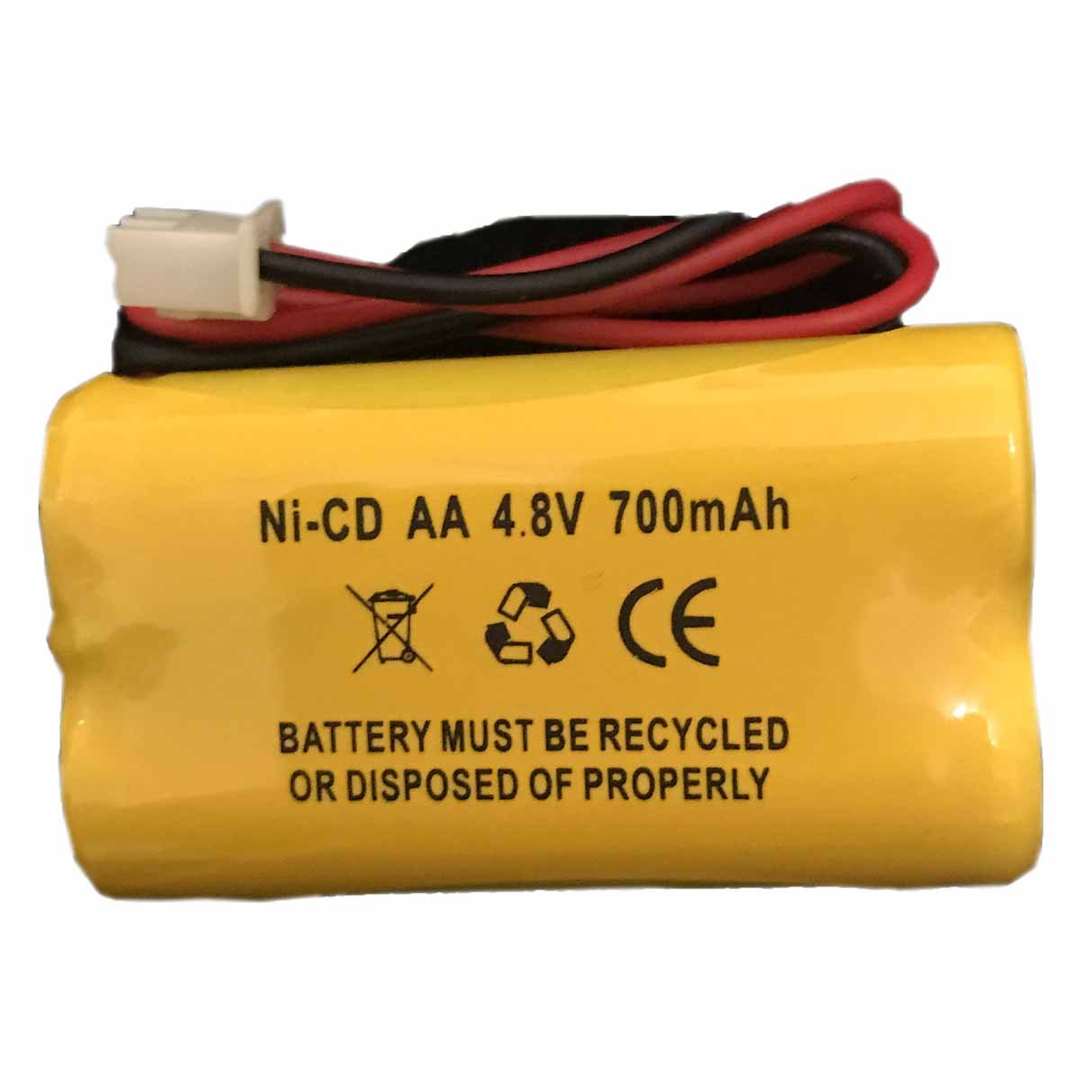 Industrial 10 Pack 4.8v 700MAH NiCd Battery Exit Sign Emergency Light ...