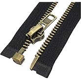 Amazon.com: MebuZip #8 30 Inch Antique Brass Two Way Separating Jacket Zipper Right Handed ...