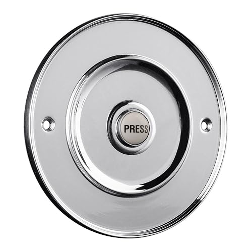 Polished Chrome Round Victorian style Door Bell Push / Switch (PC39 ...